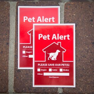 2-Pack Pet Alert Stickers: Recommended for Every Door & Window of Your ...