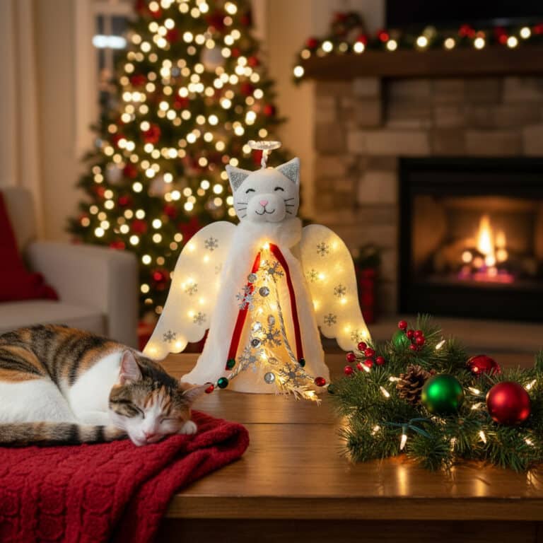 Second Chance Movement™ A ‘Christmas Miracle‘ Angel Cat Tree Topper ...