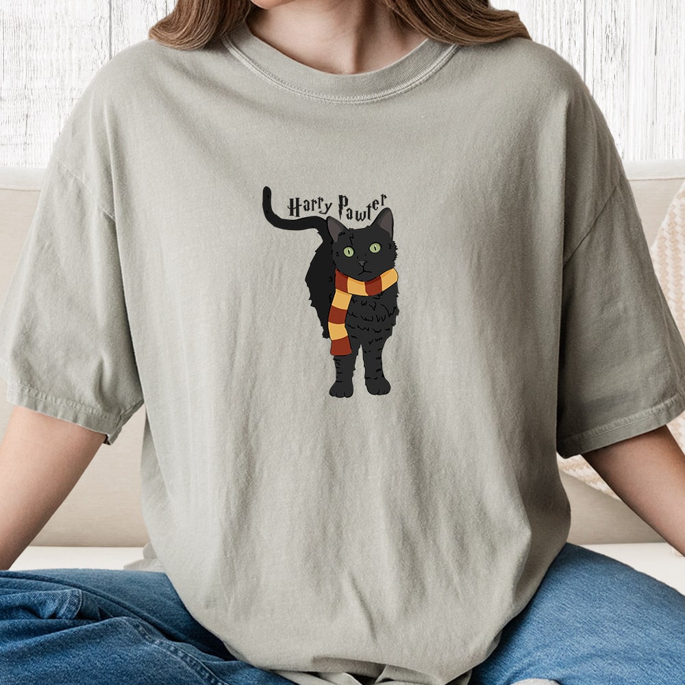 Comfort Colors Harry Pawter Vintage Washed Tee - Sandstone - iHeartCats.com