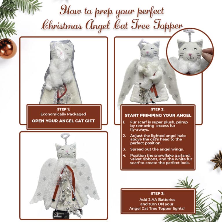 Second Chance Movement™ A ‘Christmas Miracle‘ Angel Cat Tree Topper ...
